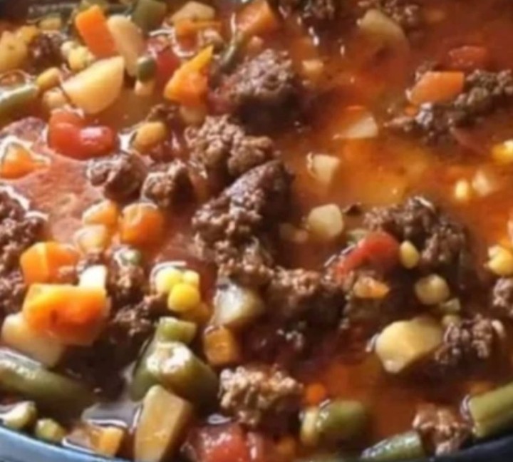 Hearty Crock Pot Cowboy Soup (hamburger soup) – T-hch